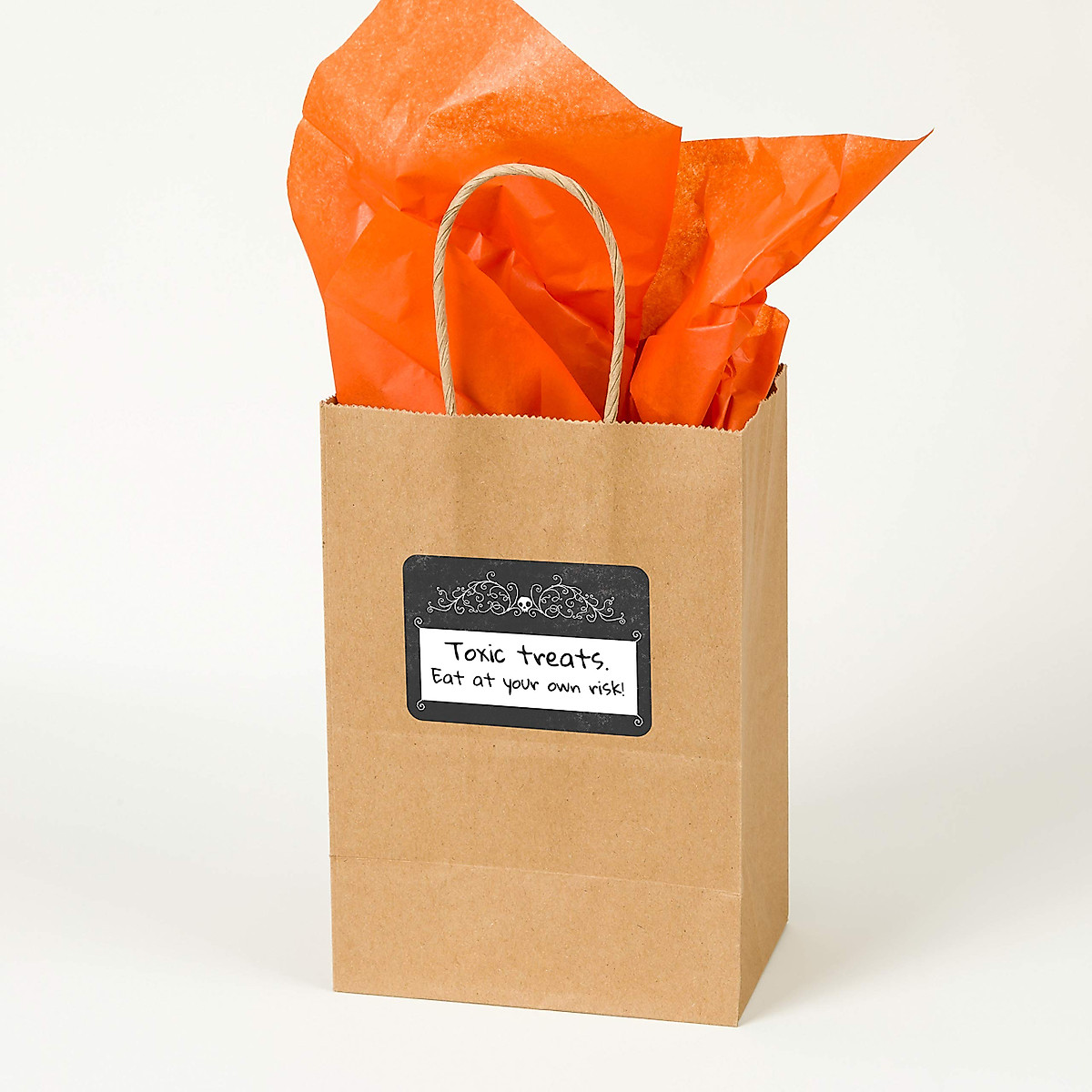 Avery Halloween Skull Art Name Tags, Skull Design, No Lift, No Curl, Handwrite Only, 36 Name Tags