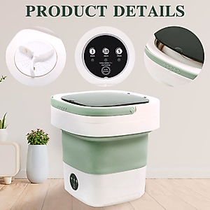 Mini Portable Washing Machine, High Capacity with 3 Modes Deep Cleaning, Foldable Washing Machine for Underwear or Small Items