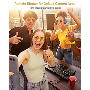 Remote Control for TikTok, Page Turner for Kindle App, Bluetooth Camera Video Recording Remote, Scrolling Ring for TIK Tok, iPhone, iPad, iOS, Android - Blue