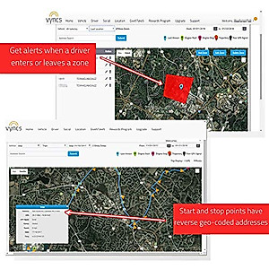 Vyncs - GPS Tracker for Vehicles, [No Monthly Fee], 4G LTE, Vehicle Location, Trip History, Driving Alerts, GeoFence, Fuel Economy, OBD Fault Codes, USA-Developed, Family or Fleets