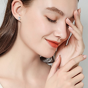 JUSTKIDSTOY Hypoallergenic Dog Earrings 925 Sterling Silver Cute Animal Dog Stud Earrings Dog Jewelry Gifts for Women Dog Lover