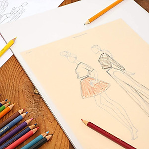 Paper Junkie 50 Sheets Tracing Paper Pad for Drawing, Translucent 11x17 Vellum for Blueprints, Crafts (White)