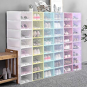 FRIDG Really Useful Boxes, Really Useful Organiser, Storage Boxes in a Clear Plastic Organiser and Clear Boxes Transparent Stackable Storage Box Shoes Drawer Case Organizer White M