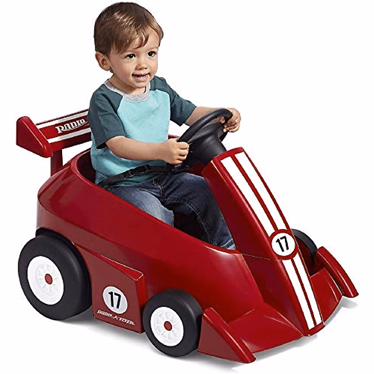Radio Flyer Grow With Me Racer, Kids Battery Powered and Remote Control Ride On Toy, Red Toddler Ride On Toy For Ages 1.5-4 Years