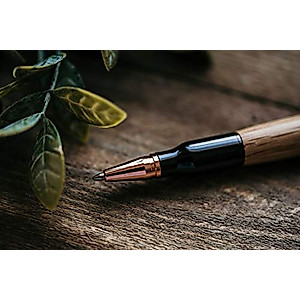 WUDWURK Whiskey Barrel Wood Bolt Action Ballpoint Pen (JD Whiskey Barrel, Pen Only)