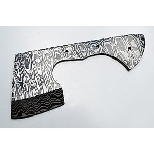 Damascus Hunting Chopping Axe Blank Blade Steel 1095HC High Carbon Knife