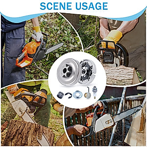 Adefol Chainsaw 3/8" 7 Teeth Clutch and Sprocket Precision Design for Stihl MS310 MS390 029 039 Replacement Parts with Needle Bearing Washer E-Clip Worm Gear for 1125 160 2002, 1125 640 2000