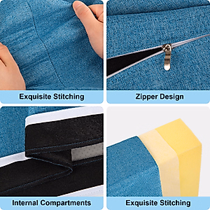 ROFIEJOX Custom Bench Cushion -Custom Size/Shape/Color/Fabric Style/Piping for Outdoor/Indoor Furniture, Waterproof Outdoor Bench Cushions with, Durable 70D High-Density Resilience Sponge