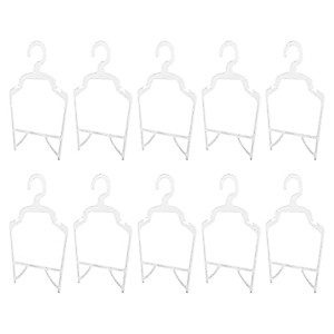 Pet Clothes Hangers Pet Apparel Hanger Dog Cat Clothes Rack Hangers Plastic Pet Costume Hangers 10pcs for Baby Toddler Clothing Home Pets Photo Studio Props Size S Pet Apparel Hangers
