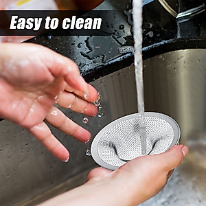 12 Pieces Stainless Steel Sink Strainer sink drain strainer, sink strainer with 4.5/2.75/2.25 Inch for Sink Drainage Kitchen Sink Bathroom Bathtub,sink drain strainer,drain screen