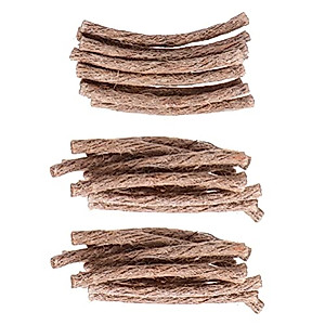 Abaodam 30Pcs Fire Wick Hemp Cord Hemp Fire Starter Tinder for Fire Starting When Camping Hiking Trekking Outdoor Accessory