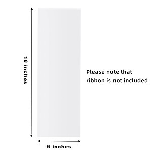 Morepack Cellophane Bags for Wine Bottles,6x18 Inches 50Pcs Clear Wine Gift Cello Bags With Twist Ties