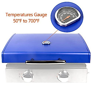 BQMAX 5011 Griddle Hard Cover Hood for Blackstone 22" and 600D Heavy Duty Griddle Cover Replacement for Blackstone 22" Table Top Griddle