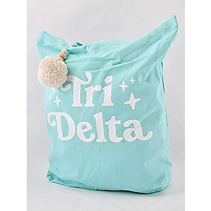 Sorority Shop Delta Delta Delta Retro Pom Pom Tote Bag