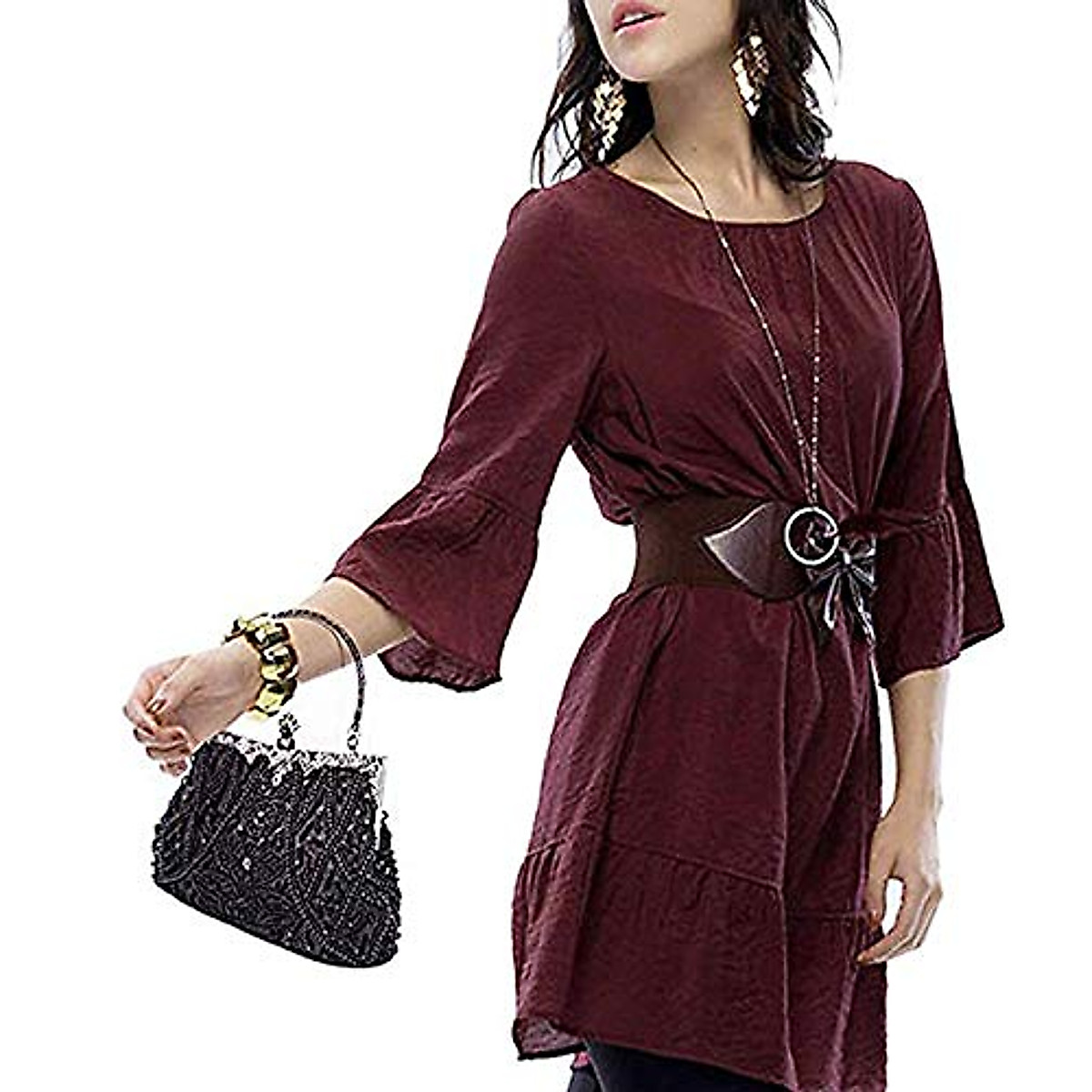 Selighting 1920s Vintage Beaded Clutch Evening Bags for Women Formal Bridal Wedding Clutch Purse Prom Cocktail Party Handbags Black