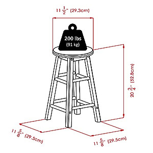 Winsome Trading, Inc. 89332 Burnett Kitchen, Round, Natural