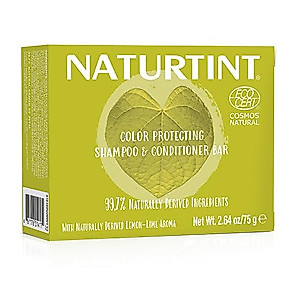 Naturtint Shampoo & Conditioner Bar (Lemon Lime) - Naturally Derived Ingredients, Cruelty Free, All Hair Types, Travel Approved