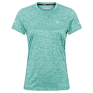 T Shirts for Women Gym Work Out Shirts Short Sleeve T-Shirt Running Shirts Dry Fit Athletic Shirts Golf Shirts Women Surf Tshirts Light Green