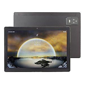 10.1 Inch Tablet for Android 12, 3G Phone Call Tablet with Octa Core CPU, 6GB RAM 256GB ROM, 2.4G 5G WiFi, 8+16MP Camera Gaming Tablet PC (Black)