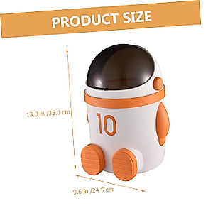 Astronaut Trash Can Garbage Can Kitchen Trash Bin Waste Basket Waste Bin Plastic Trash Can Small Trashcan Small Trash Can Wastepaper Storage Holder Trash Bucket Rubbish Can