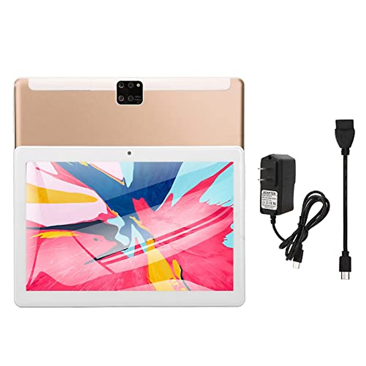 DAKR Tablet PC, 8MP 16MP 10.1 Inch Tablet Support 2.4G 5G WiFi 1960x1080 for Home (US Plug)