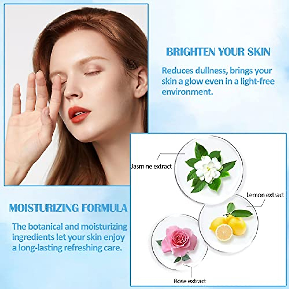 U-Shinein Oil Control Pressed Setting Powder, Matte Soft Jelly Texture Powder-free Face Powder, Long-Lasting Waterproof Pressed Powder Makeup, Flawless Lightweight Face Cosmetics to Brighten Skin