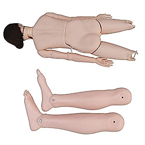 INTBUYING 2in1 Education Model Patient Care Manikin Advanced Multifunctional Training Dual Sex Mannequin, Patient Care Teaching Human Manikin(Man and Woman)