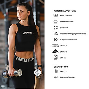 NEBBIA Fit & Sporty Tank Top 577 Black