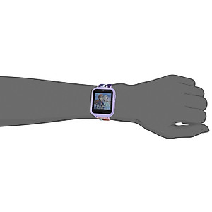 Accutime Kids Disney Frozen Anna Elsa Purple Educational Touchscreen Smart Watch Toy for Girls, Boys, Toddlers - Selfie Cam, Learning Games, Alarm, Calculator, Pedometer & More (Model: FZN4672AZ)