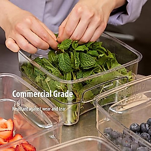 Cambro FreshPro 2Qt Food Storage Container in Clear for Industrial and Kitchen Use, Pantry Organization and Ingredient Freshness