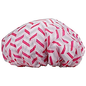 blowpro Waterproof Shower Cap – Anti Humidity, Mold Resistant & Breathable – Terry Cotton Lined Bath Hat Turban – Elastic Band, Adjustable – One Size - Color And Pattern May Vary