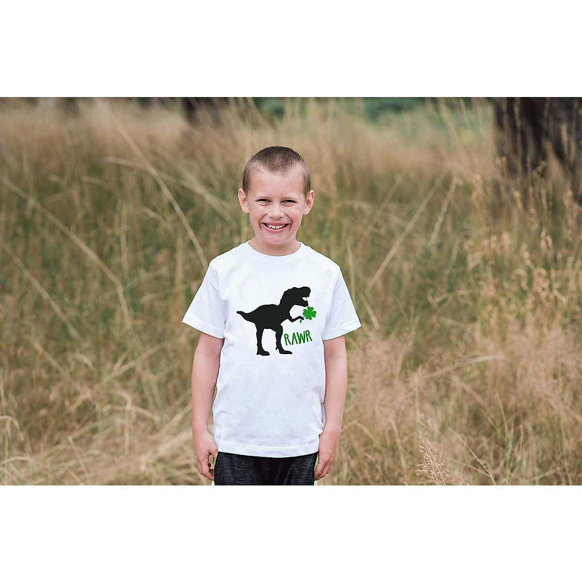 7 ate 9 Apparel Kids Dinosaur St. Patricks Day 2T T-Shirt Green