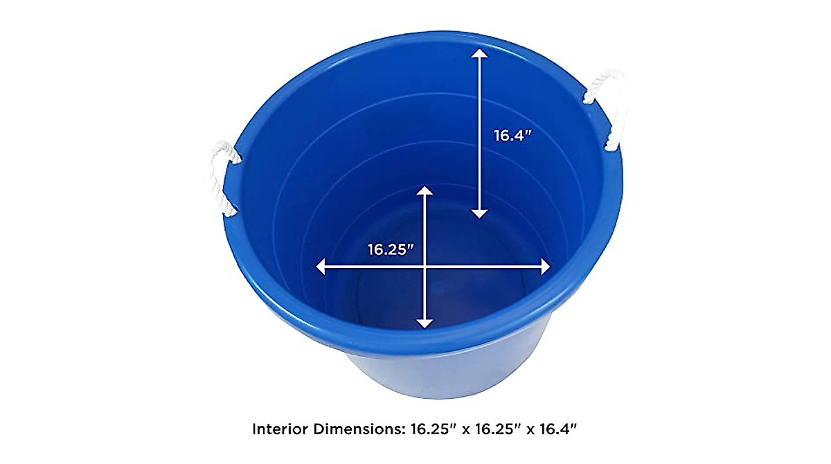 Homz 18 Gallon Storage Tub - Durable & Versatile