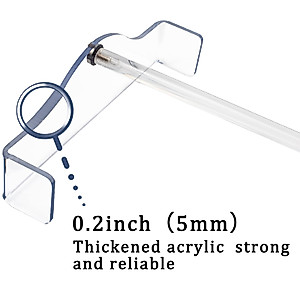 MrCarbon Acrylic Chip Rake, Fully Transparent, Casino Grade Pro Rake for Blackjack,Texas Hold'em,Telescopic Roulette Casino Poker