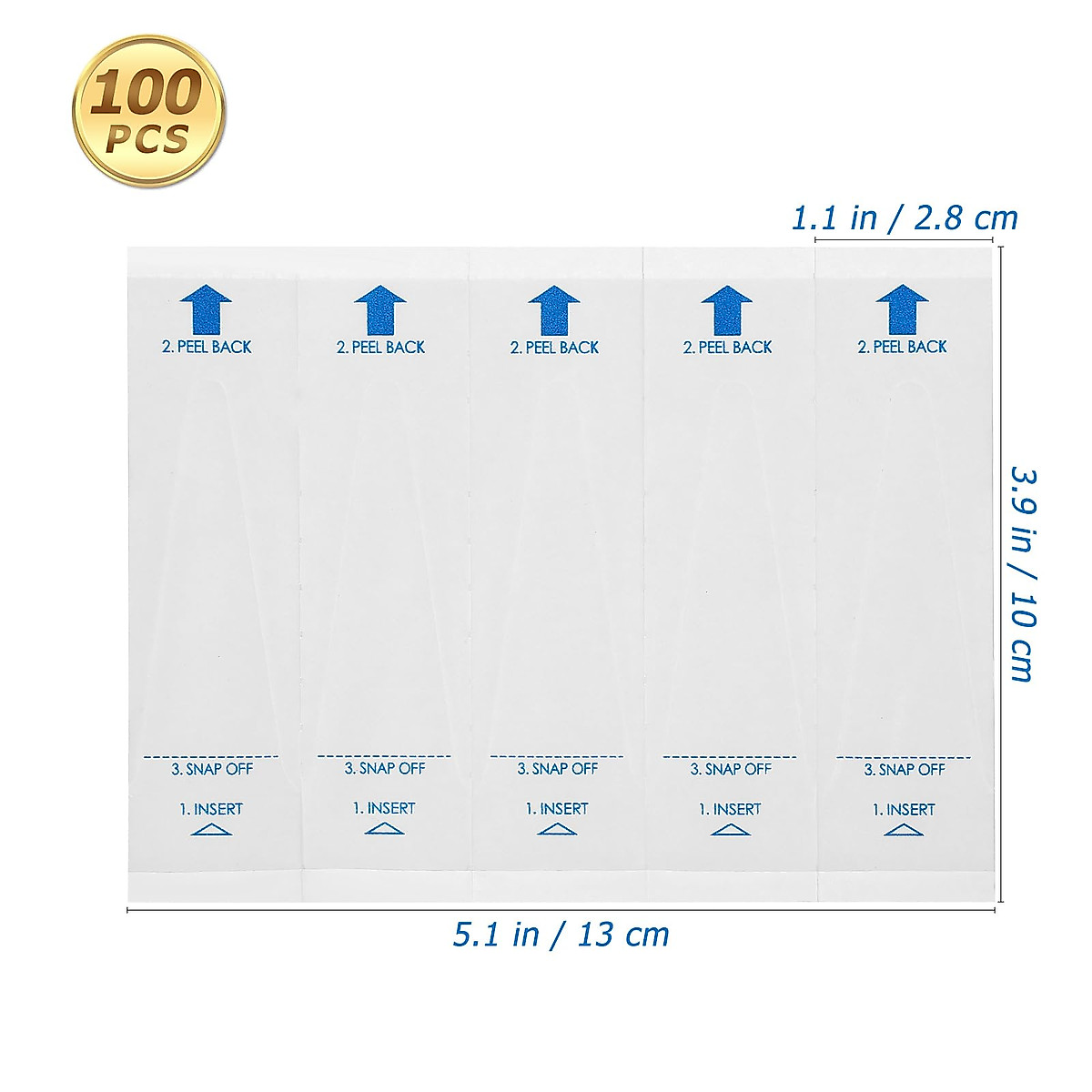 200Pcs Disposable Probe Covers,Thermometers Sleeves Covers Digital Thermometers Probe Covers for Oral Armpit Rectal Electric