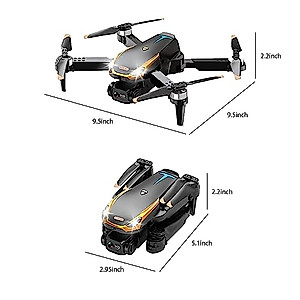 ZZKHGo Drone with Dual 1080P HD Camera Remote Control Toys Gifts for Boys Girls with Altitude Hold Headless Mode One Key Start Speed Adjustment (Black(Single Camera))
