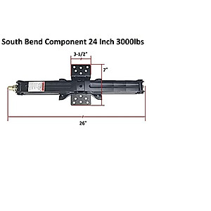 South Bend Component 24 Inch 3000lbs Trailer Scissor Jack (1-Pack)