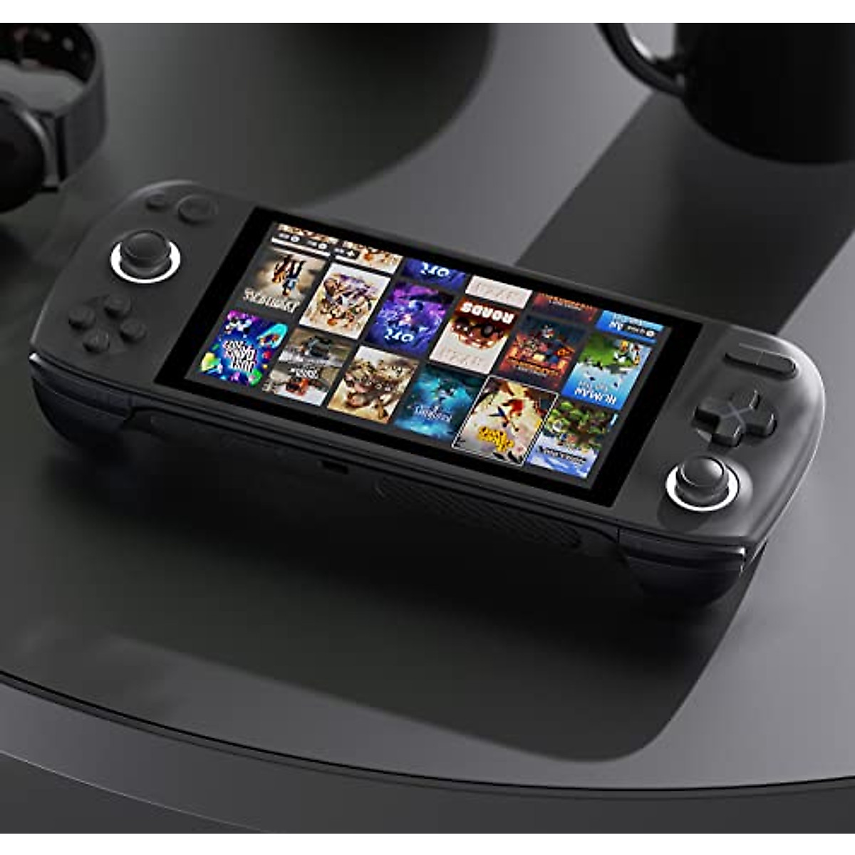 AYANEO Air PRO (AMD R5-5560U)- 5.5 Inches OLED Handheld PC Game Console Win 11 Laptop Touch Screen Video Game Console, CPU AMD Ryzen 5 5560U Processor Tablet PC,16GB RAM, 512GB Storage (Polar Black)