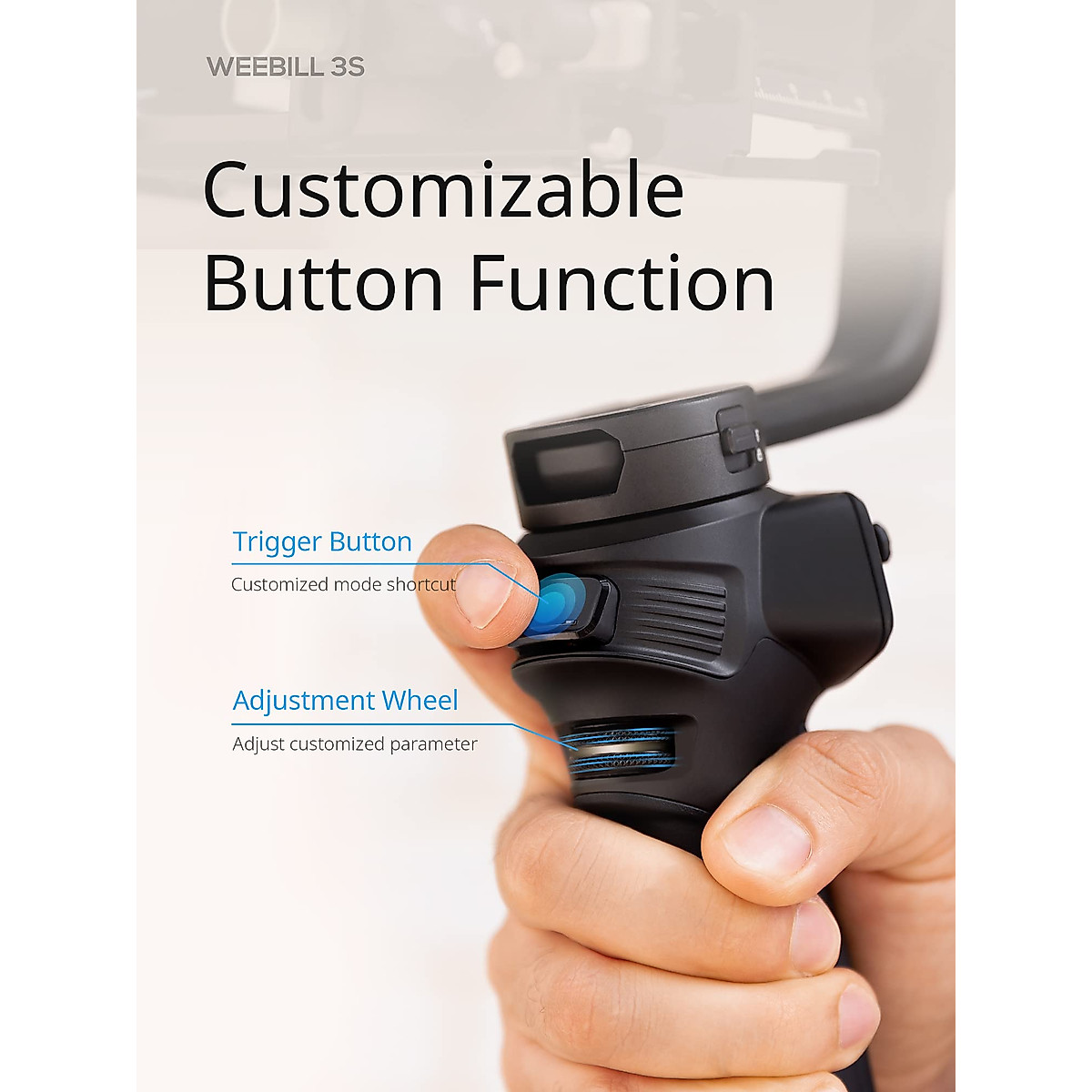 ZHIYUN Weebill 3S Combo Gimbal Stabilizer for DSLR and Mirrorless Camera Canon/Nikon/Sony/Panasonic/Fujifilm, Native Vertical Shooting,Extendable Sling Grip