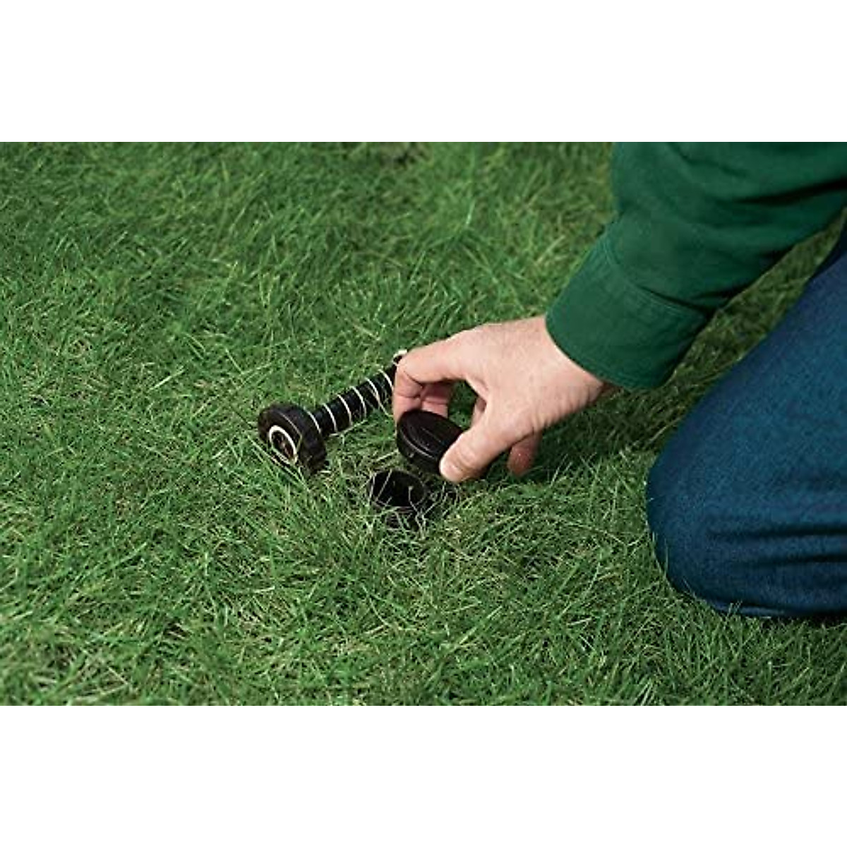 Pack Rainbird Sprinkler Head Cap and Seals, 1800XC - Rainbird 1800 Series Spray Head Cap, Sprinkler Head Cover, 1800CAPS Spray Head Cap, Xeri-Cap for 1800 Series Spray Bodies w/ LED Keychain Light