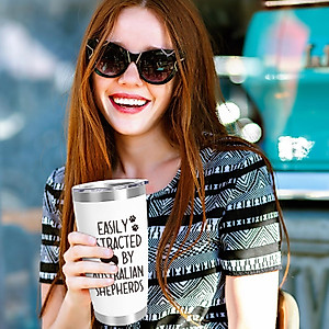 Australian Shepherd Dog Mom Gifts for Women, Animal Lovers, Funny Gag Gifts with 20oz Wine Tumblers