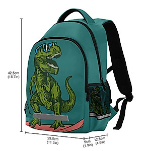 T-Rex Dinosaur Backpack for Students Boys Girls School Bag Travel Daypack Rucksack