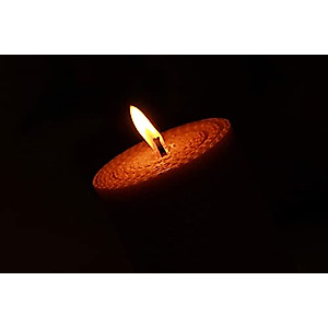 Mia Candles | Beeswax Pillar Candle 3"x 6" | Unscented Candles, Handmade, All Natural, 0 Pure Beeswax Candles for Home | No Chemicals, No Additives, No Petroleum | Home Decoration | Relaxing