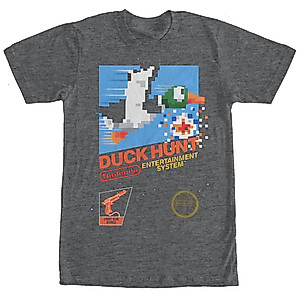 Nintendo Men's Duck Hunt T-Shirt, X-Large, Charcoal Heather