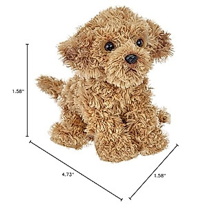 Bearington Caramel Dog 13 Inch Stuffed Dog - Puppy Stuffed Animal - Dog Plush - Goldendoodle Stuffed Animal Labradoodle