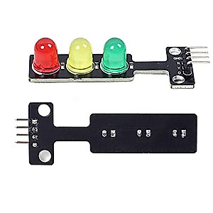 Adeept 5PCS Mini Traffic Light LED DC 5V 5mm Display Module for Arduino Creative DIY Project Kit, Raspberry Pi, Traffic Light for Traffic System Model