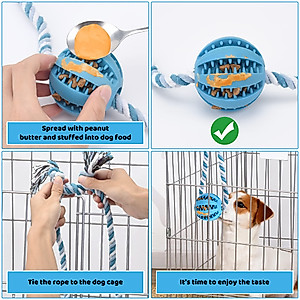 ChengFu Interactive Dog Toys, Crate Training Aids for Puppies, Reduce Stress Anxiety Peanut Butter Dog Food Treat Dispenser Toys