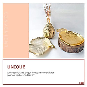 LIOOBO Pineapple Foods Plate Ceramic Snack Tray Foods Serving Dish Dessert Cake Plate Decorative Dried Fruit Platter for Summer Hawaiian Party Favors