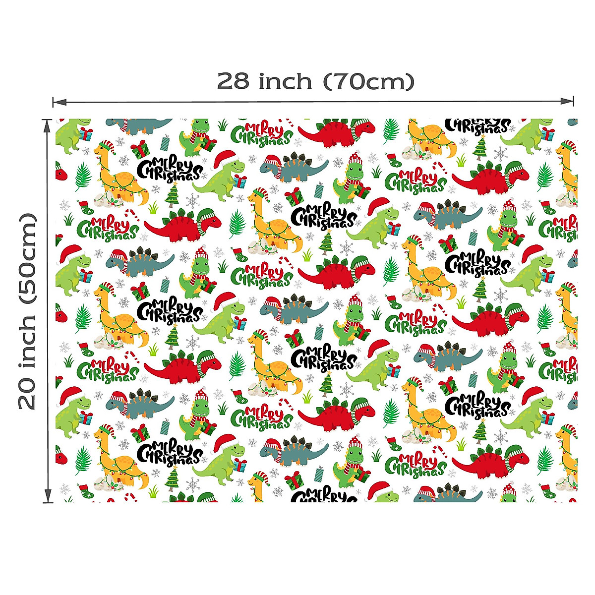 MotiGiftie Christmas Wrapping Paper for Kids Boys Girls, 12 Sheets Xmas Gift Wrapping Paper Dinosaurs, Sloth, Polar Bear, Penguin, Nutcracker, Red Truck Designs Gift Wrap 20 x 28 Inches