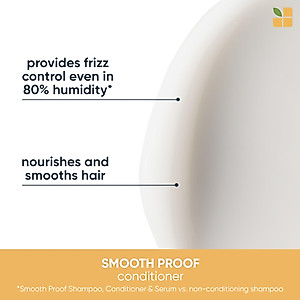 Biolage Smooth Proof Conditioner | Provides Humidity Control & Anti-Frizz Smoothness | For Frizzy Hair | Paraben & Silicone-Free | Veganâ€‹ | 13.5 Fl. Oz